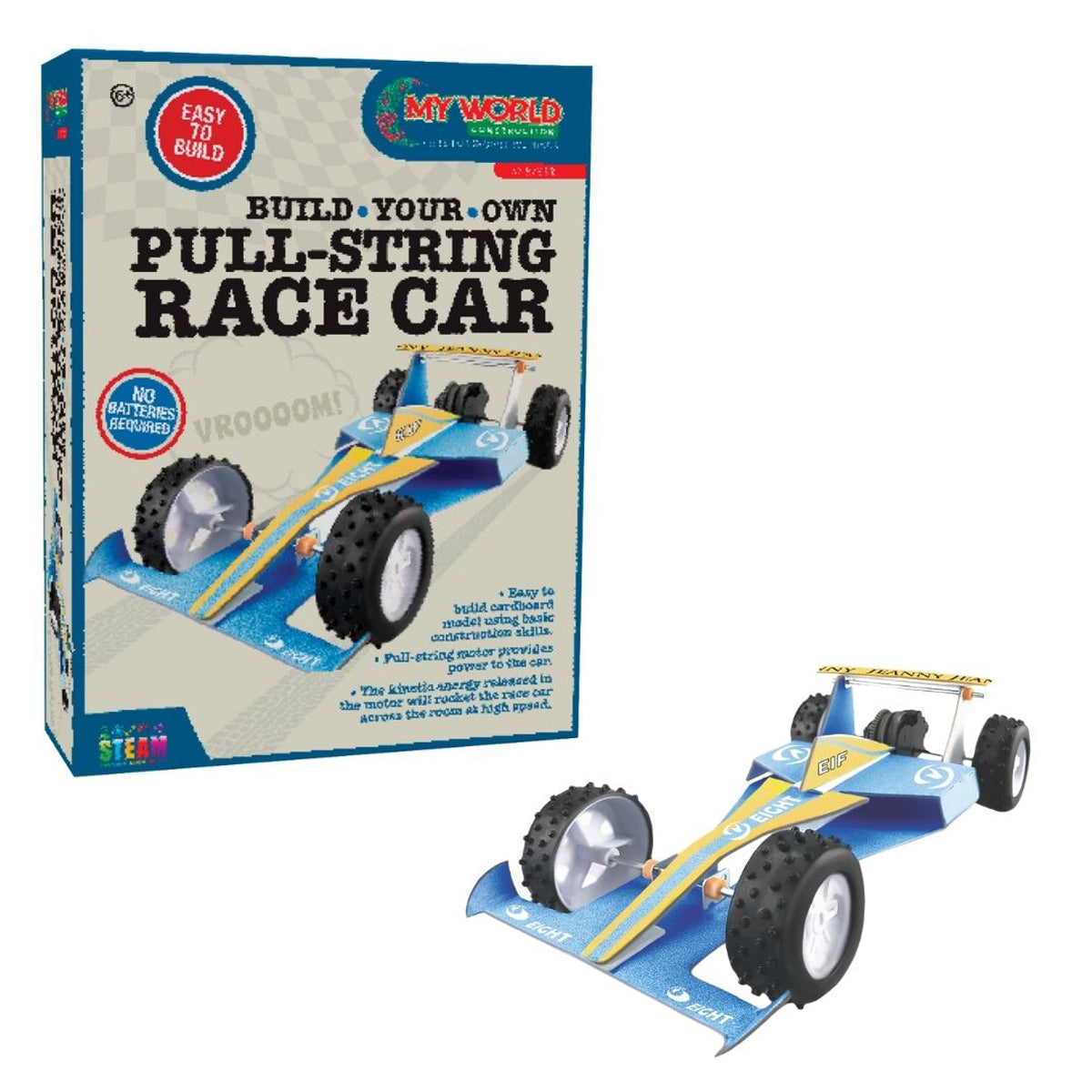 Build Your Own Pull-String Race Car – Zigzagme